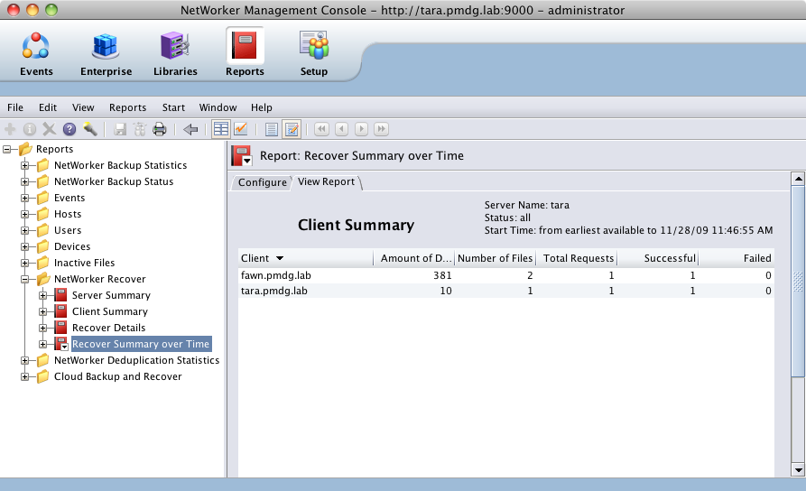Recovery reporting comes to NetWorker | Data Protection Hub