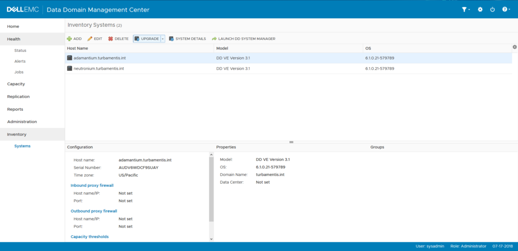Basics – Handling Upgrades Through Data Domain Management Center | Data ...