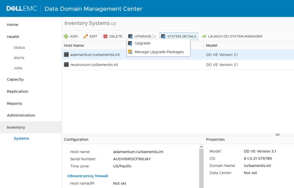 Basics – Handling Upgrades Through Data Domain Management Center | Data ...