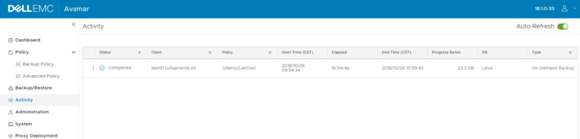 Avamar 18.1 – A Stellar Interface | Data Protection Hub