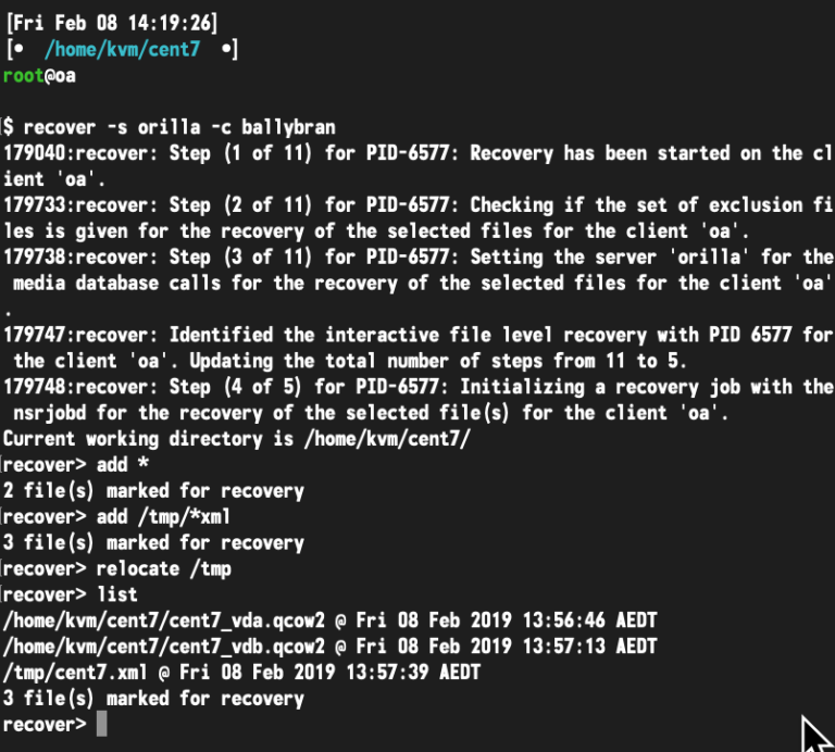 Updated KVM Image Backup Script for NetWorker | Data Protection Hub
