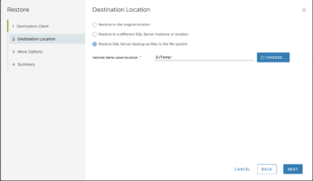 Basics – Recovering SQL Databases as Files in Avamar | Data Protection Hub