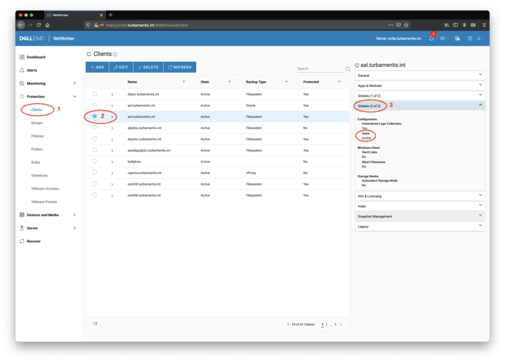 Basics – Retiring Clients in NetWorker 19.4 | Data Protection Hub