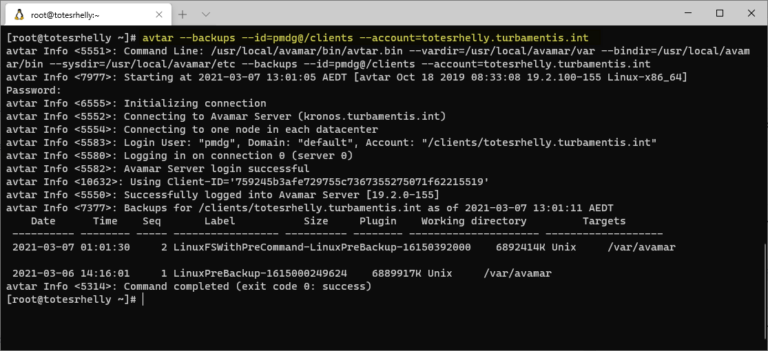 Avamar Basics – Command Line Restores using avtar | Data Protection Hub