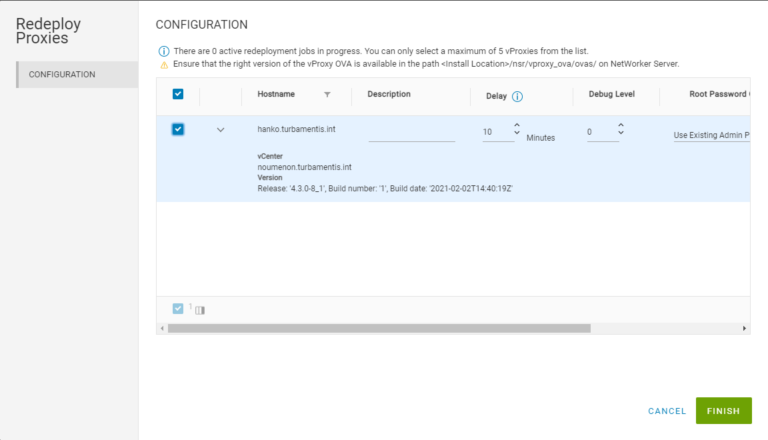 NetWorker Basics – Proxy Redeployment using NWUI | Data Protection Hub