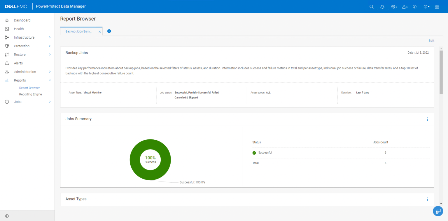 Configuring the PowerProtect Data Manager Report Engine | Data ...