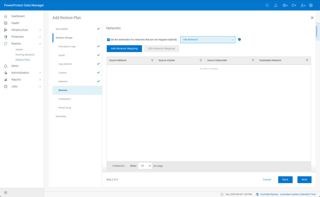 Working with Restore Plans | Data Protection Hub